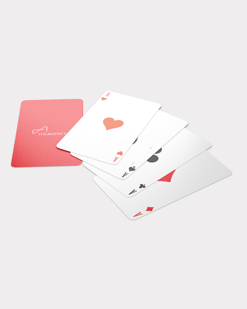 The House Always Wins Playing Cards – The Agency Swag Store